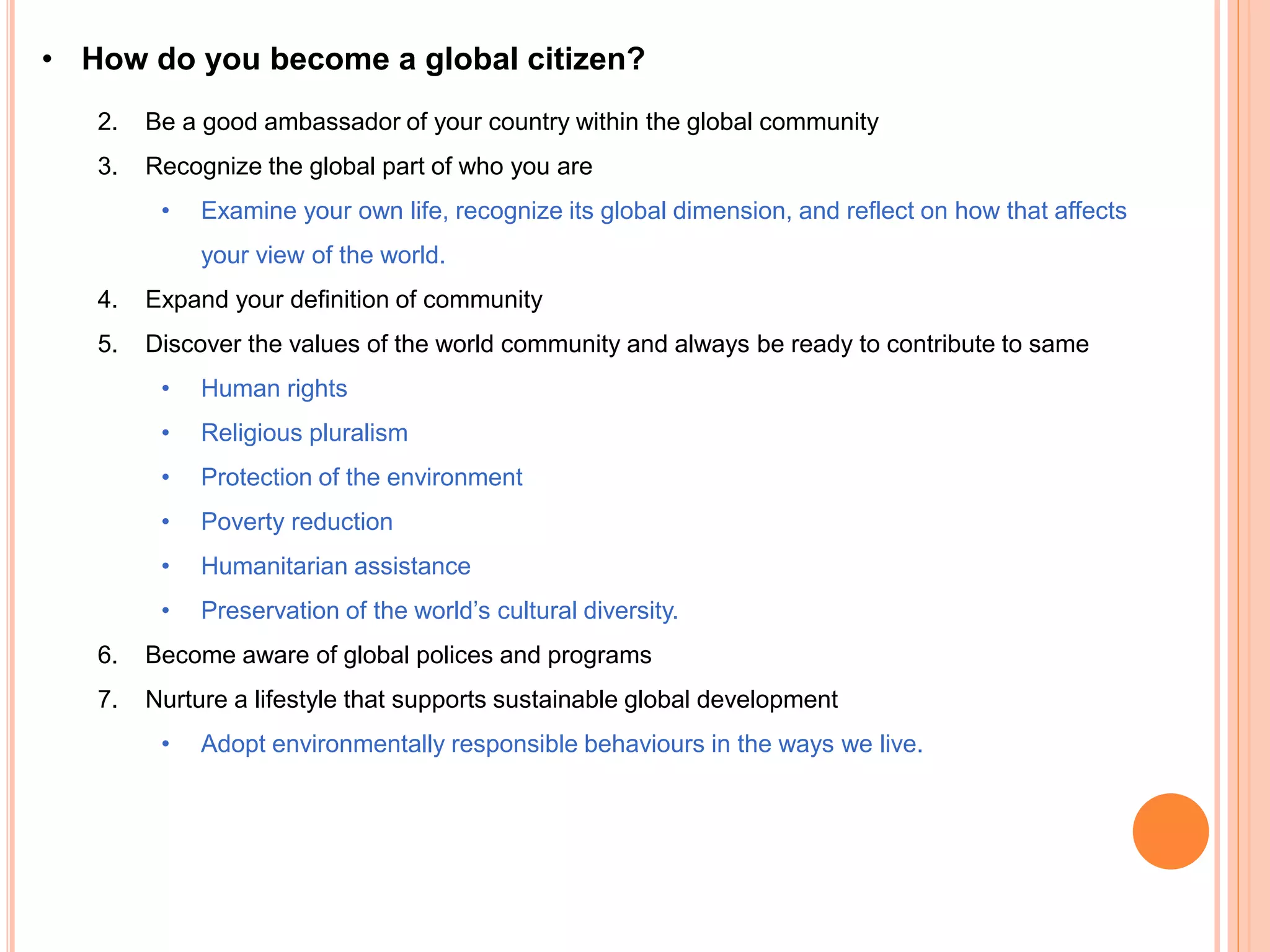 The imperatives of global citizenship | PPTX