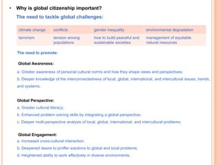 The imperatives of global citizenship | PPTX | Science