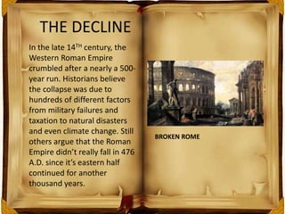 The imperial ages : Roman Empire | PPTX