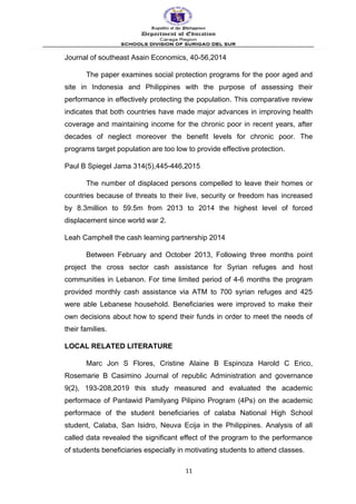 The Implementation of 4ps program in the philippines | DOCX