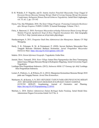 The Implementation of Disaster Management Policy of Mount Merapi ...