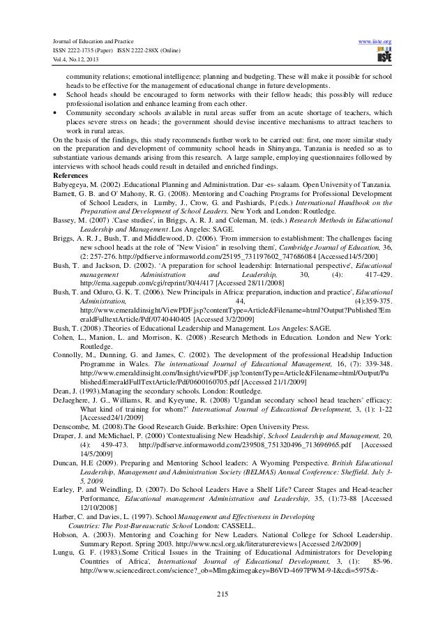 The implementation of secondary education development plan in tanzania