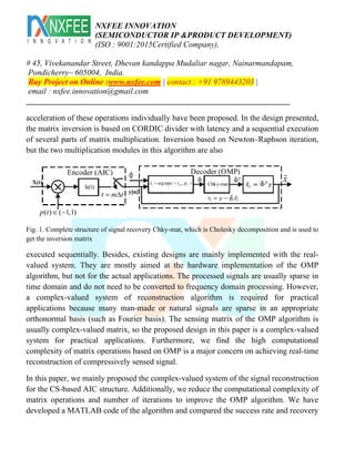 The implementation of the improved omp for aic reconstruction based on parallel index selection ...