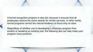 The importance and benefits of employee rewards and recognition | PPTX