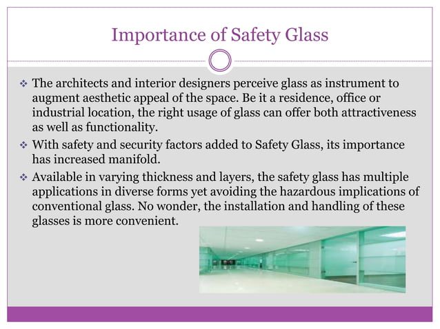 The Importance and Benefits of HNG’s Safety Glass | PPTX