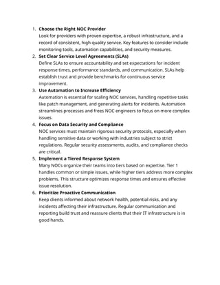 The Importance of 24 7 NOC Services to ensuring Uninterrupted Network ...