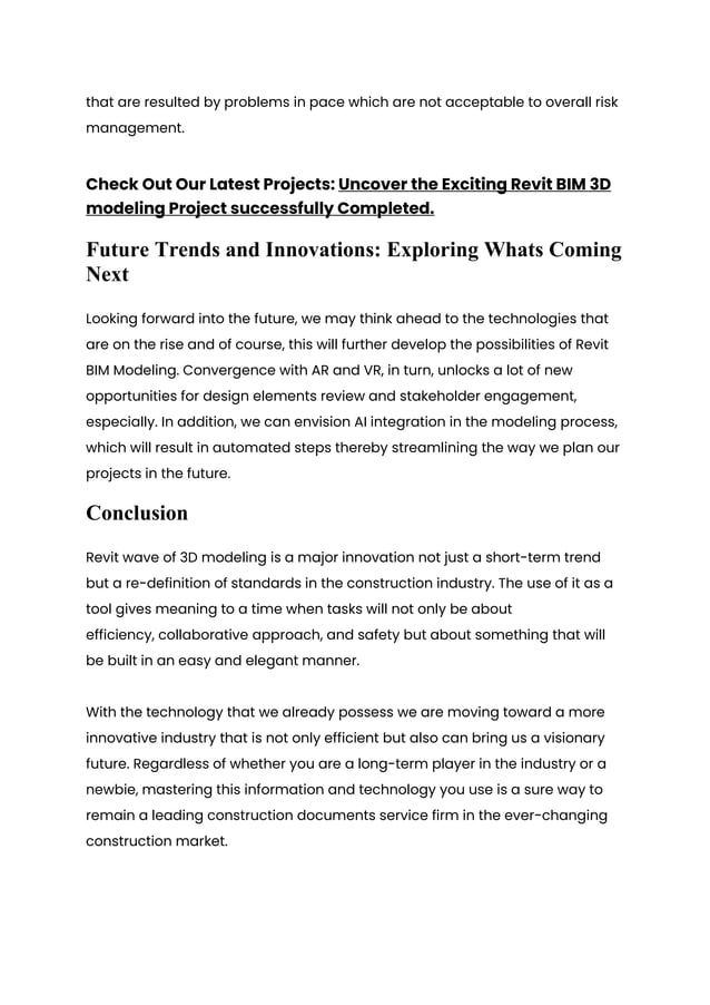 The Importance of 3D Modeling in Revit for the Construction Industry in ...