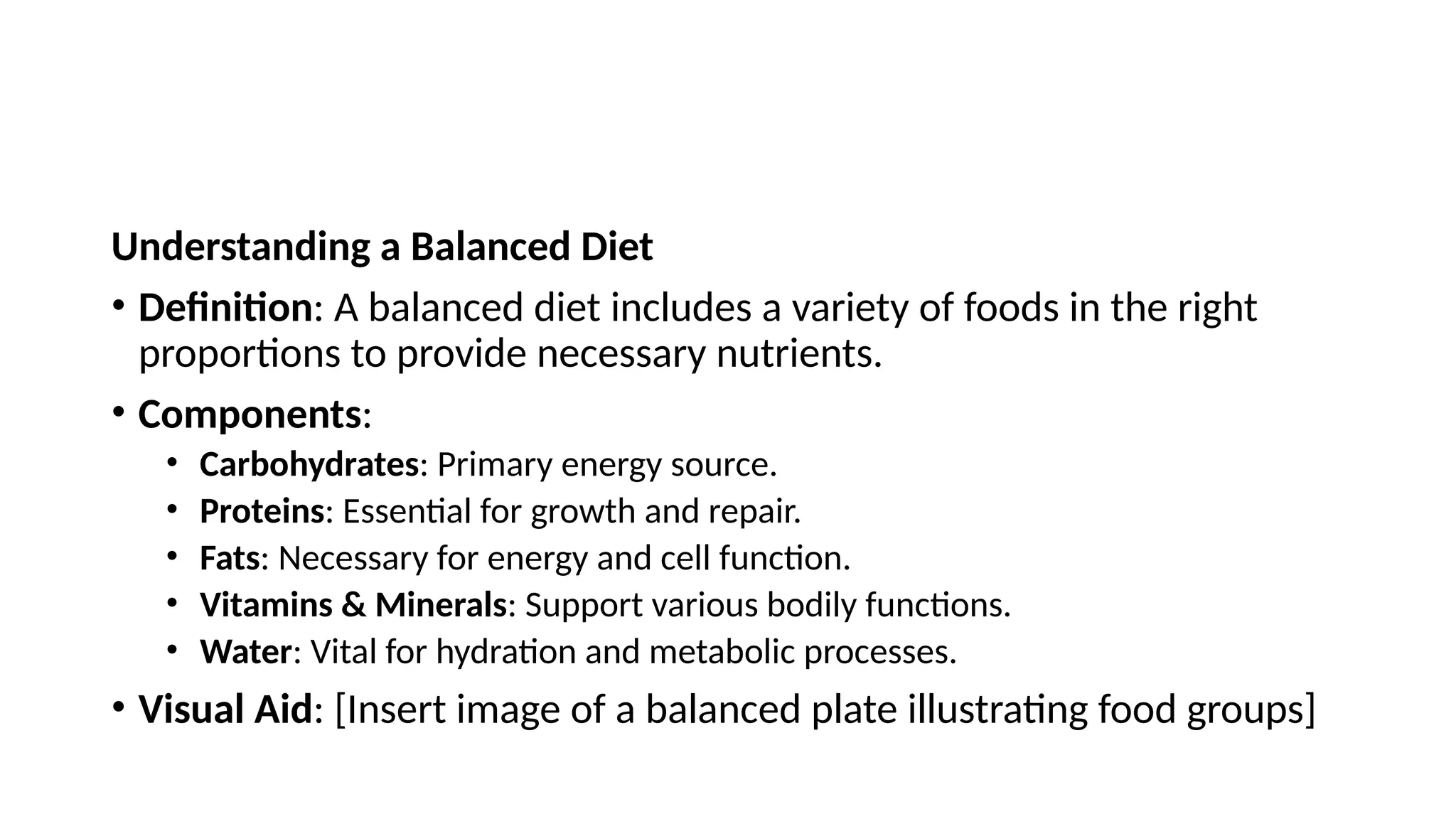 The Importance of a Balanced Diet In Life | PPTX