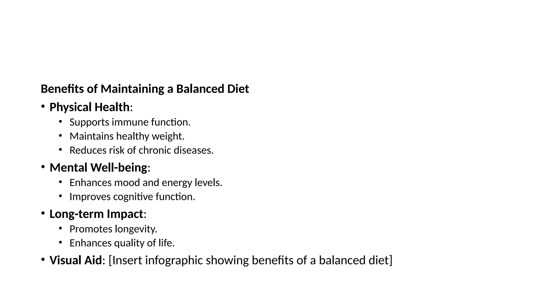 The Importance of a Balanced Diet In Life | PPTX
