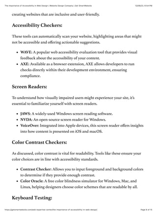 The Importance of Accessibility in Web Design | Website Design Company | Get SmartWebsite.pdf ...