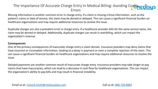 The Importance Of Accurate Charge Entry In Medical Billing Avoiding ...