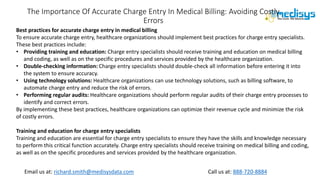 The Importance Of Accurate Charge Entry In Medical Billing Avoiding ...
