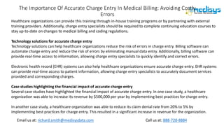 The Importance Of Accurate Charge Entry In Medical Billing Avoiding ...