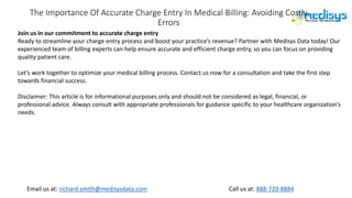 The Importance Of Accurate Charge Entry In Medical Billing Avoiding ...