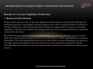 The Importance of Accurate Eligibility Verification for Providers.pptx