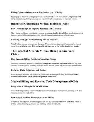 The Importance of Accurate Medical Billing in Irvine.pdf