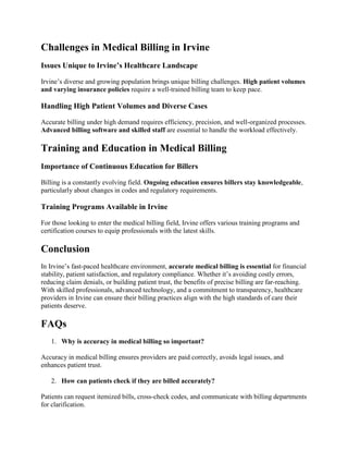 The Importance of Accurate Medical Billing in Irvine.pdf