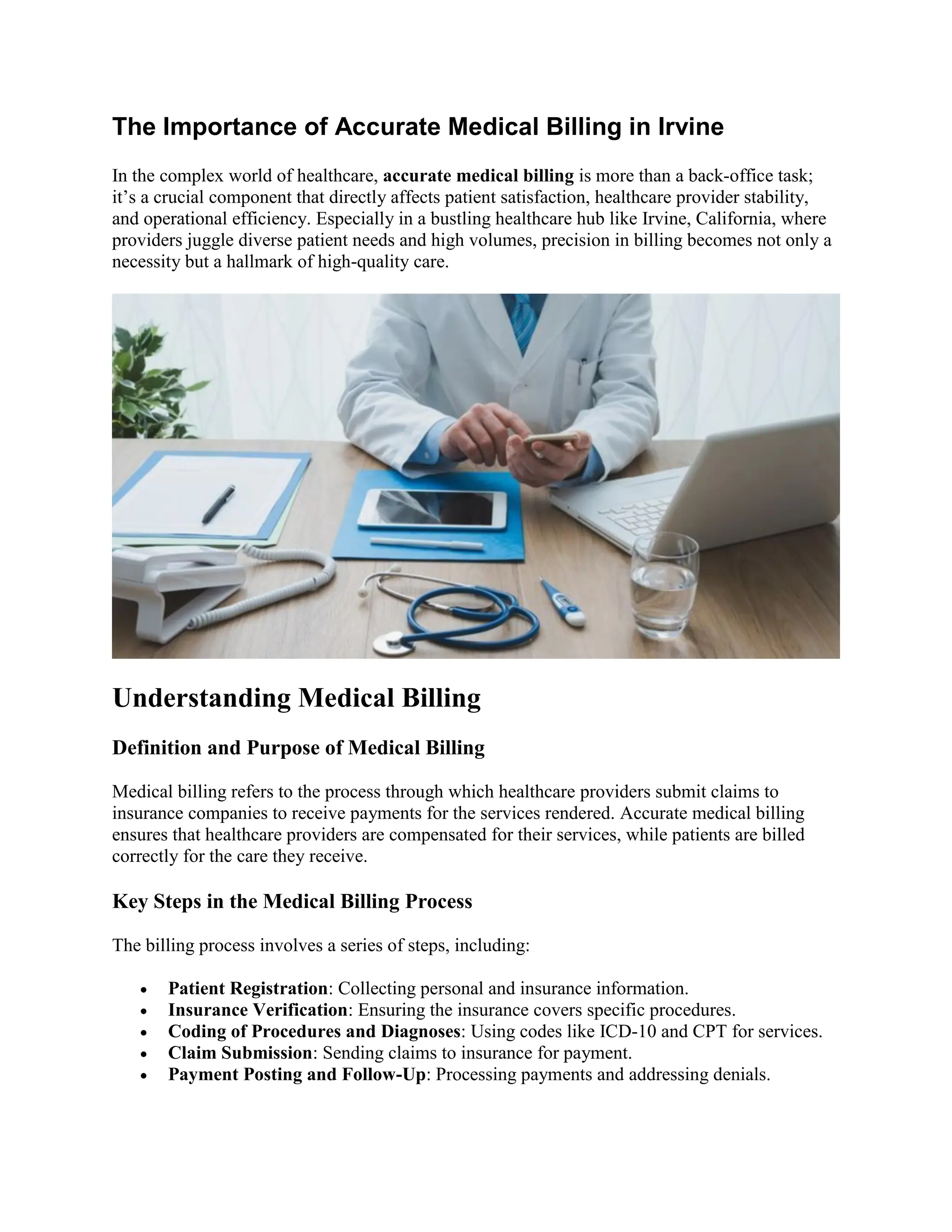 The Importance of Accurate Medical Billing in Irvine.pdf
