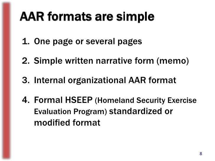 The Importance Of After Action Reports