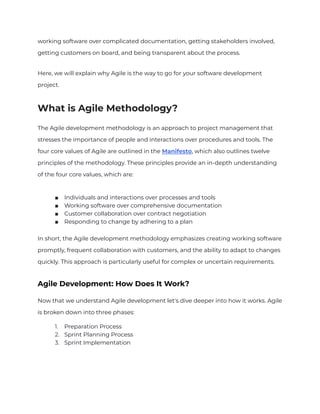 The Importance of Agile Methodology in Software Development | PDF | Computer Software and ...