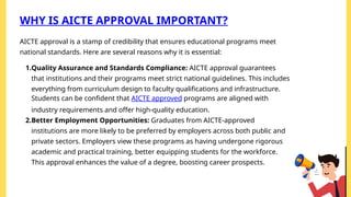 The Importance of AICTE Approval in India | YUGEDU | PPT
