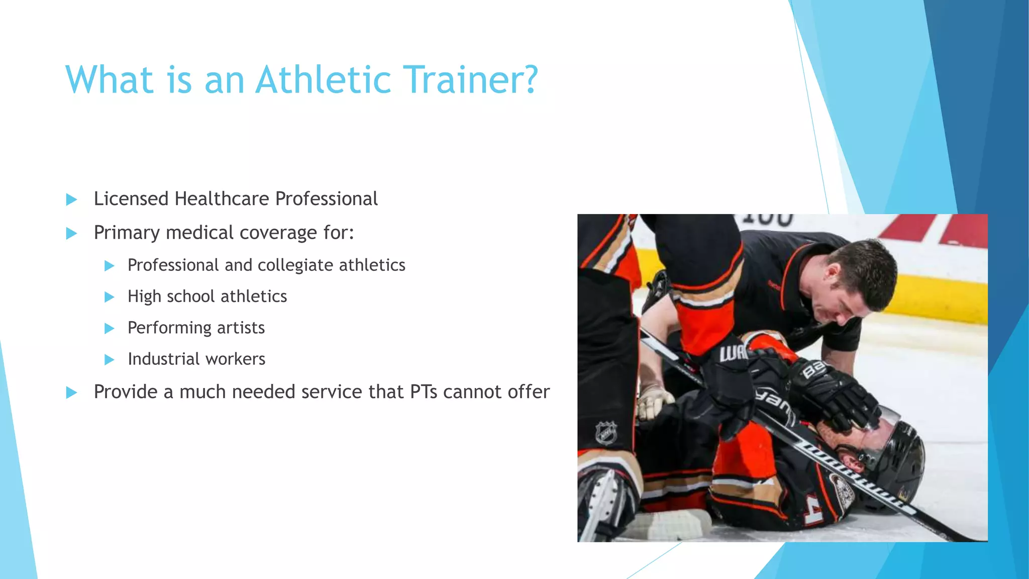 The Importance of an Athletic Trainer | PPT