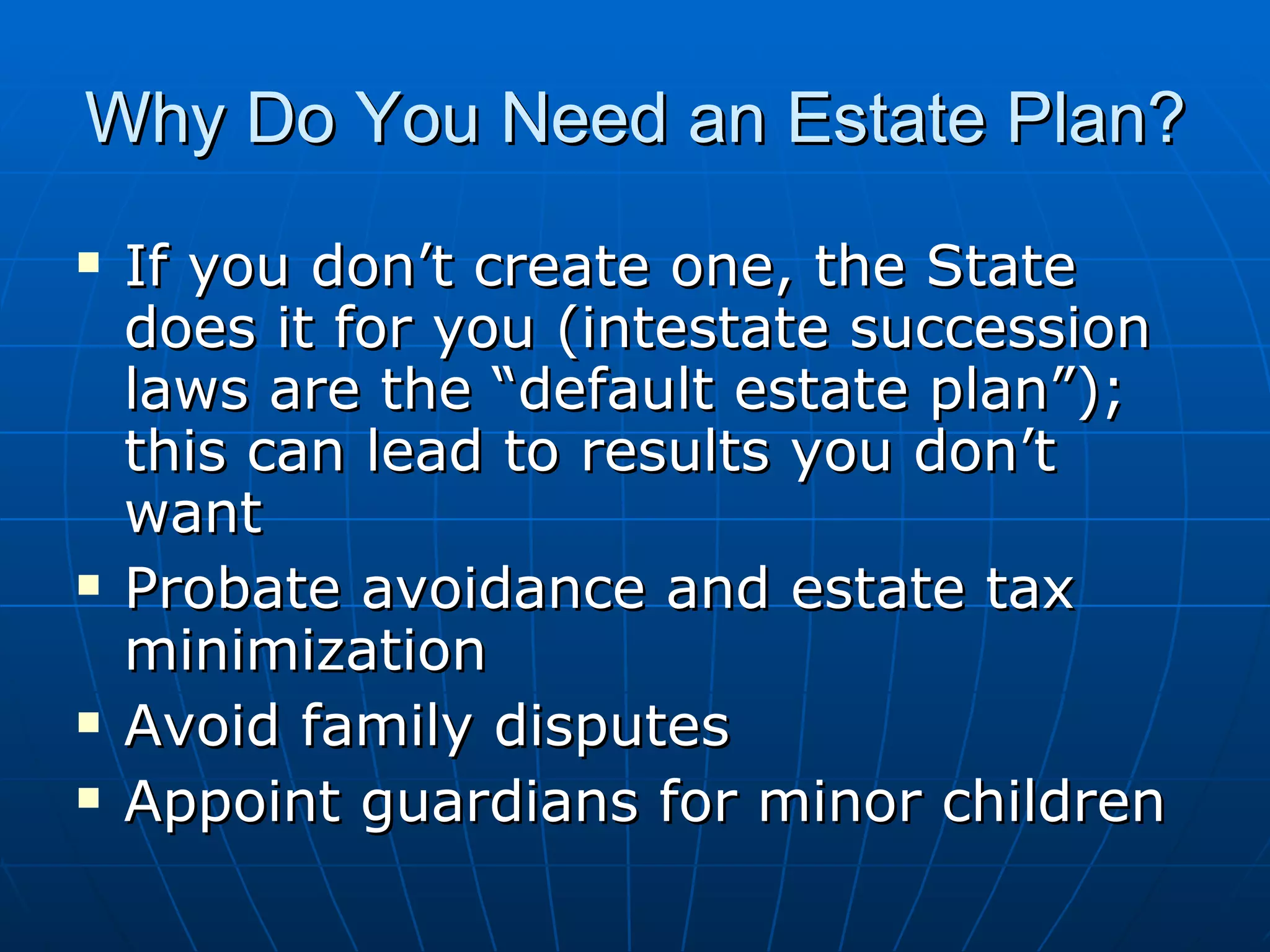 The Importance Of An Estate Plan | PPT