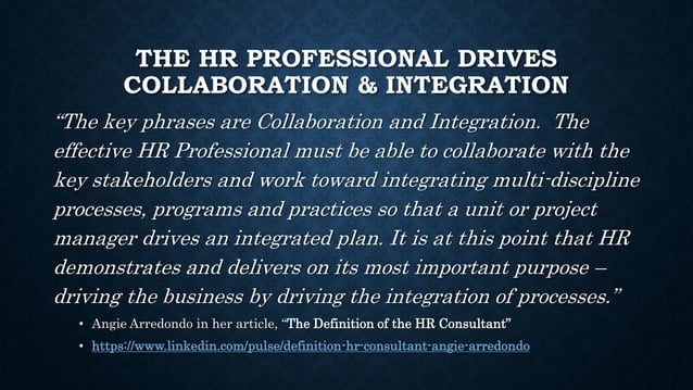 The importance of an integrated functions approach | PPTX