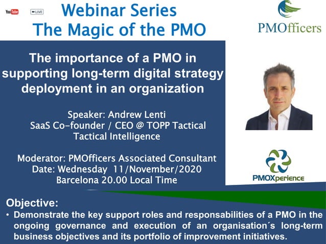The importance of a PMO in supporting digital strategy | PPT