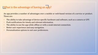 The Importance of App Development | PPTX