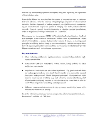 The importance of architecture in collaborative logistics networks | PDF