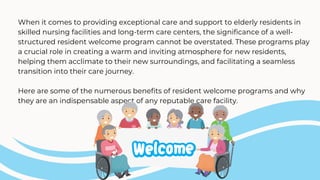 The Importance of a Resident Welcome Program | PDF