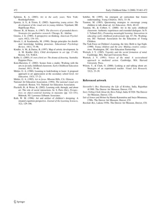 The importance of art viewing experiences in early childhood visual ...