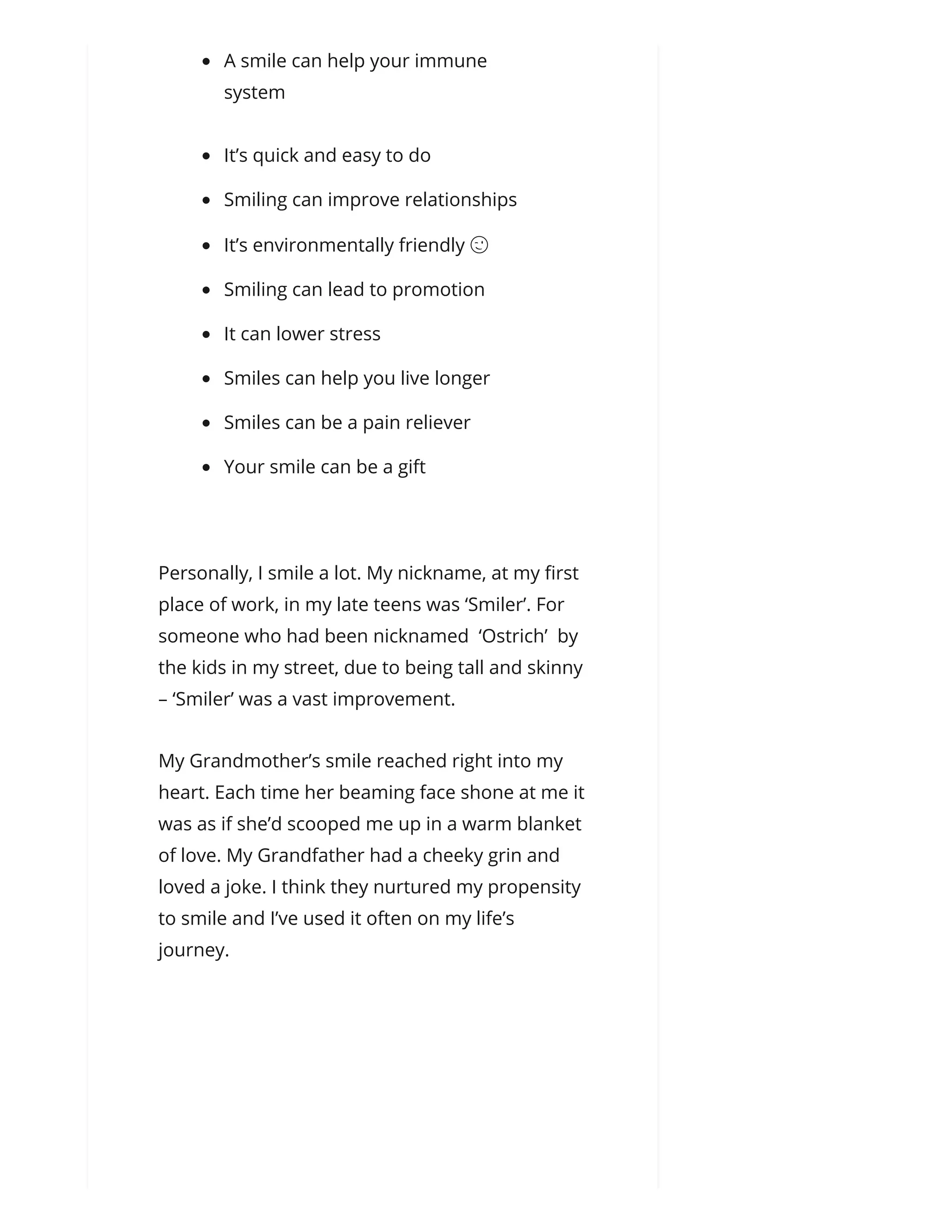 The importance of a smile | PDF | Wellness | Healthy Living