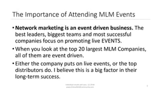 The Importance of Attending MLM Events | PPTX