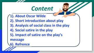 The importance of being earnest by Oscar Wilde | PPT