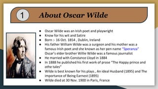 The importance of being earnest by Oscar Wilde | PPT