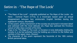 The Importance of Being ‘Satirist’ _ Alexander Pope and The Neo ...