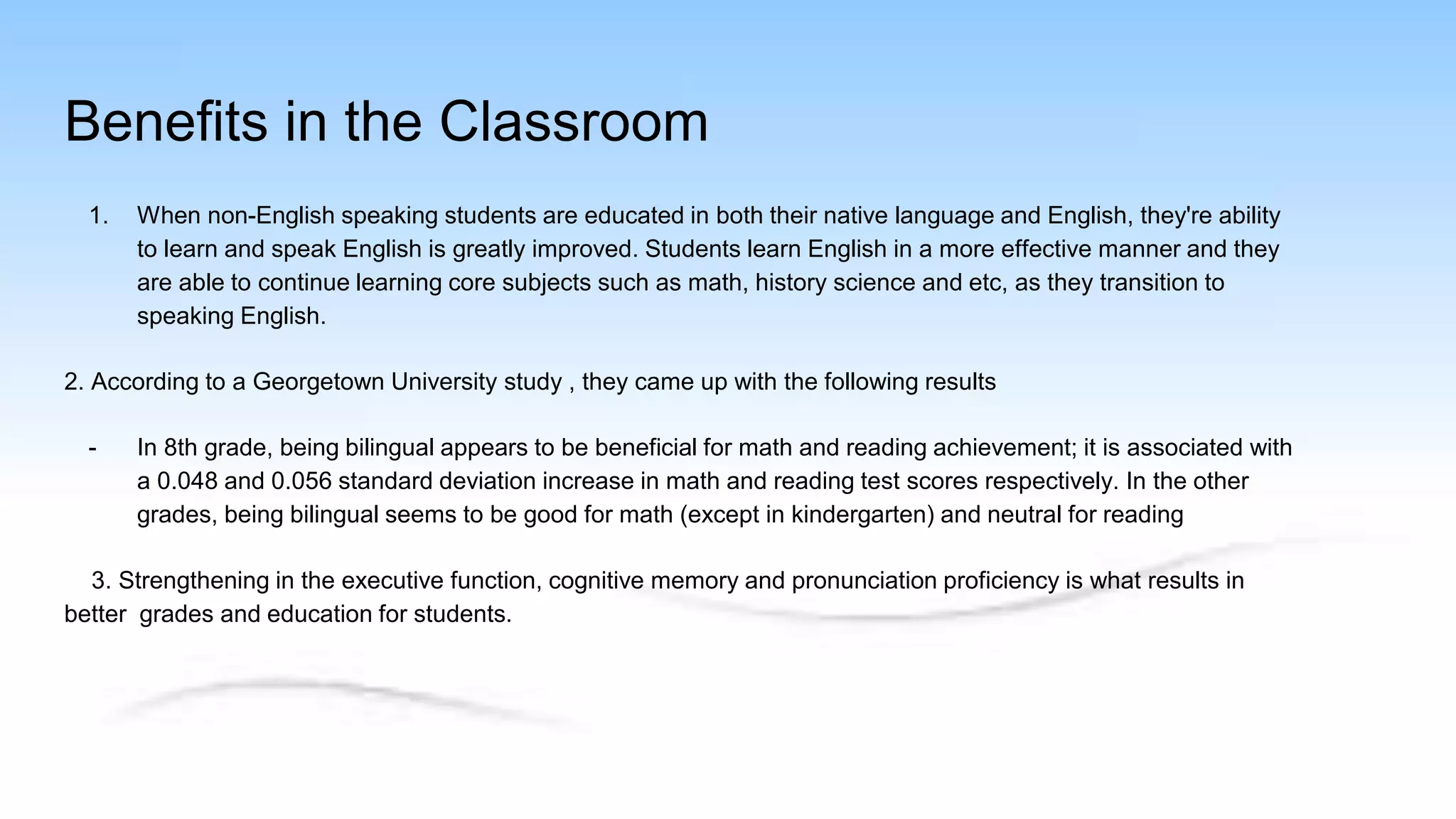 The importance of bilingual education in america (1) | PPT