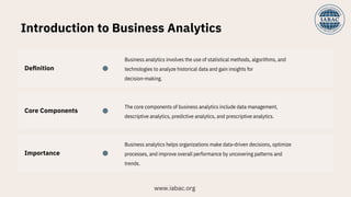 The importance of business analytics | IABAC | PPT