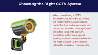 The Importance of CCTV Installation for Enhanced Property Security | PDF