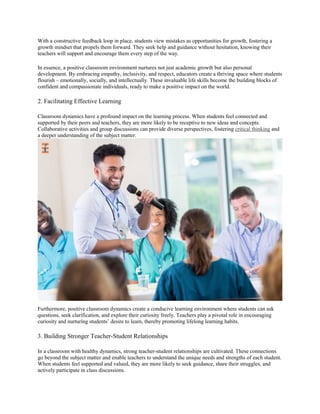 4 Best Importance Of Classroom Dynamics In Details | Future Education ...