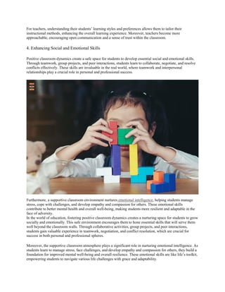 4 Best Importance Of Classroom Dynamics In Details | Future Education ...