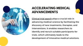 The Importance of Clinical Trial Search Advancing Medical Science | PDF
