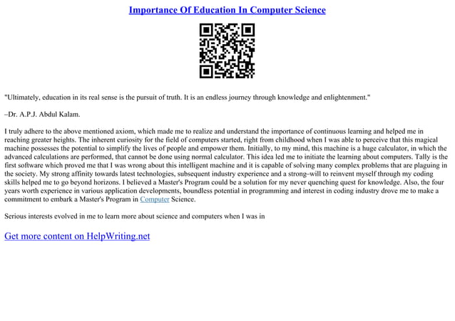 The Importance Of Computer Aided Education | PPT