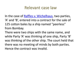 The importance of consent to make a contract by roll no. 76 tanvi ...