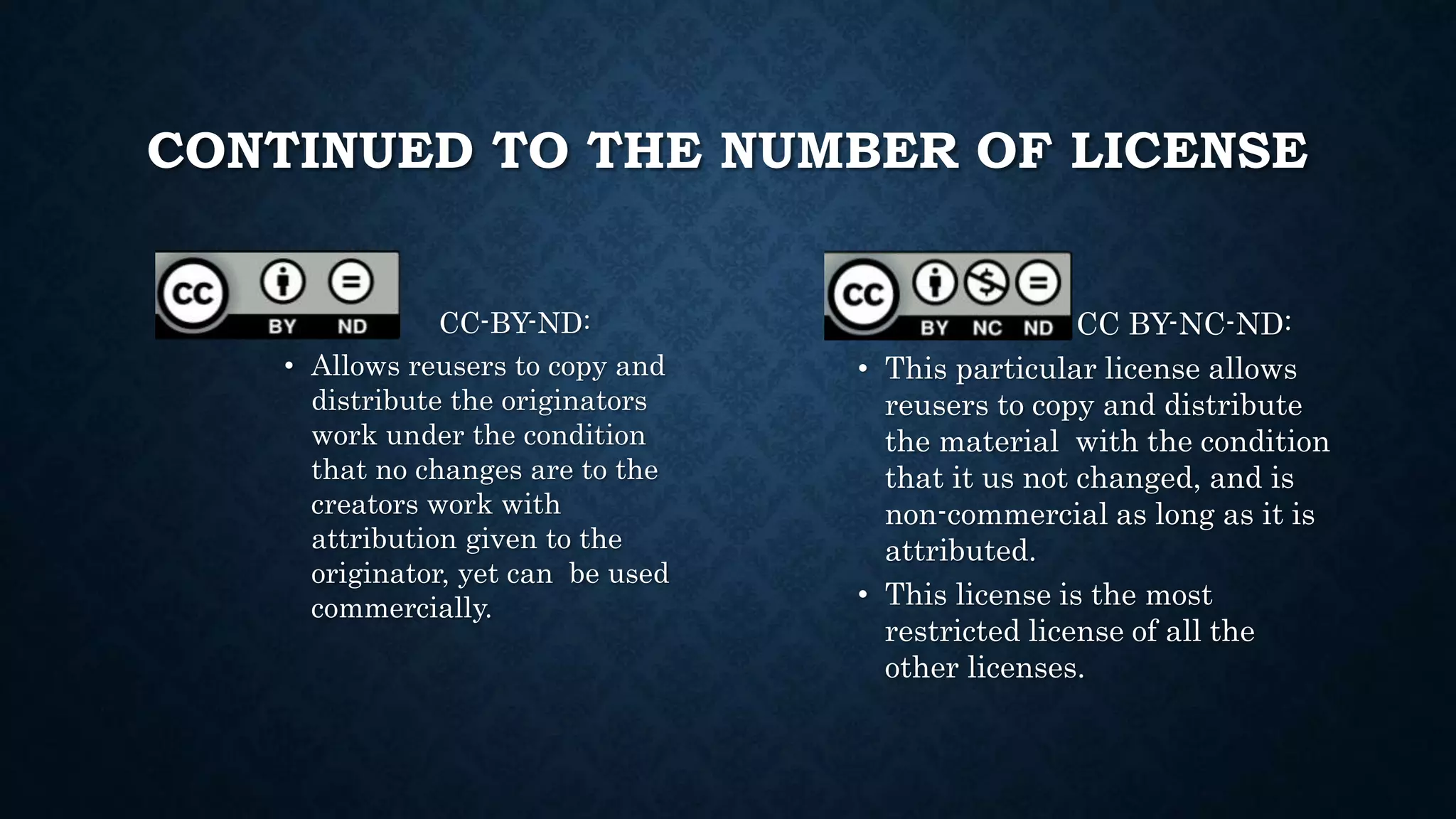 The importance of creative commons license | PPT