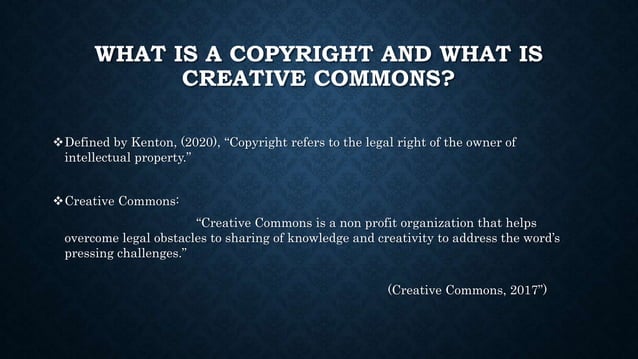 The importance of creative commons license | PPT