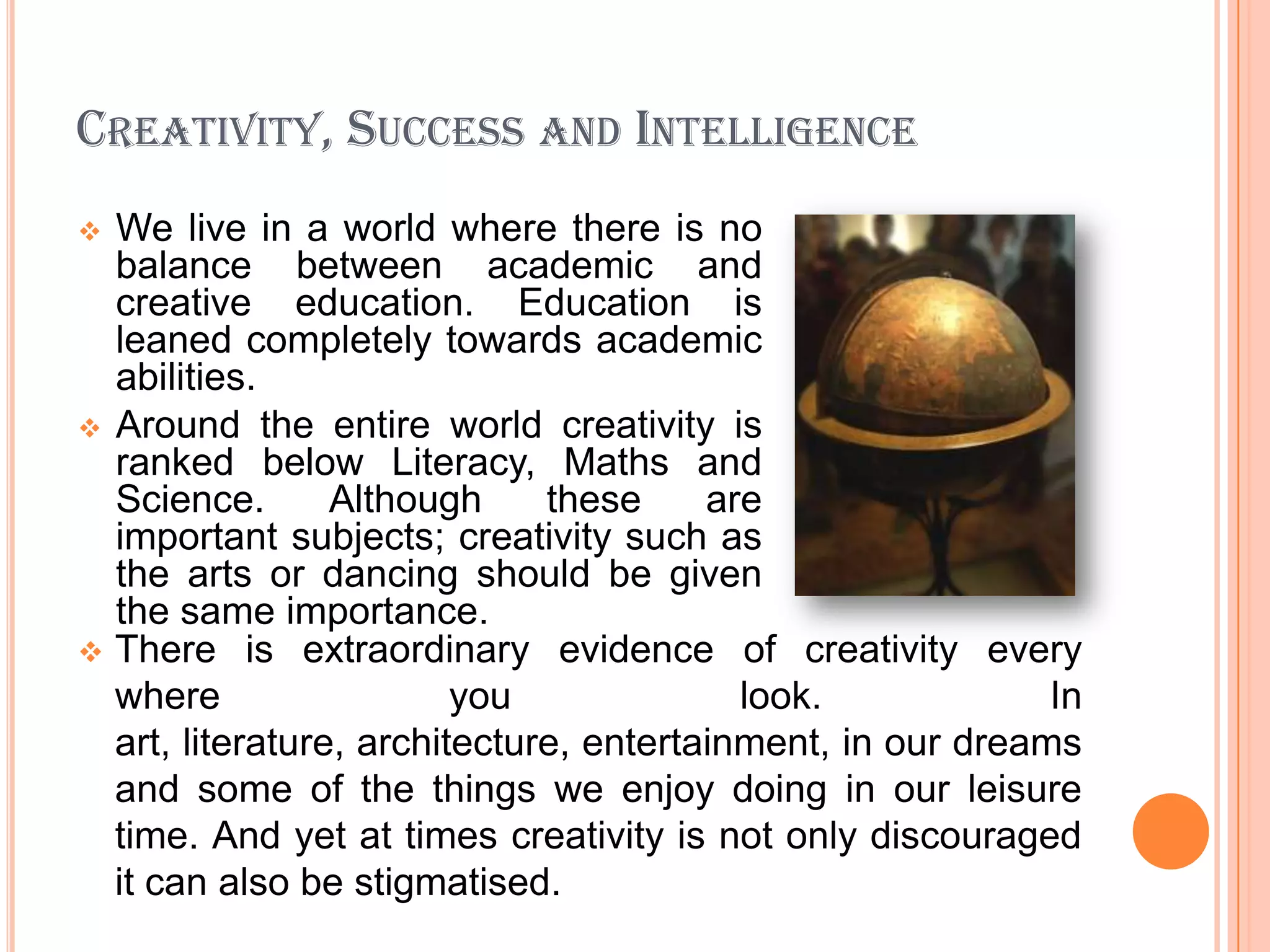 The Importance Of Creativity In Life | PPTX