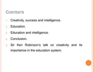 The Importance Of Creativity In Life | PPTX